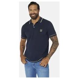 Poloshirt Jan Vanderstorm "Poloshirt JONATAR", Herren, Gr. 7XL, blau (dunkelblau), Obermaterial: 100% Baumwolle CO., Shirts