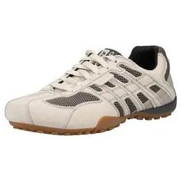 Sneaker Geox "Geox Sneaker Leder/Mesh", Herren, Gr. 43, sand, Leder, Textil, Schuhe Sneaker