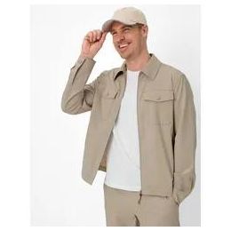 Steppjacke Brax "Style RENZO", Herren, Gr. L, beige, Web, 66% Polyester, 28% Viskose, 6% Elasthan, Jacken Steppjacke
