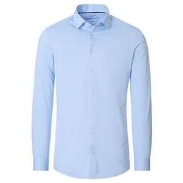 Businesshemd Venti "Venti Businesshemd uni", Herren, Gr. 44, Normalgr&ouml;&szlig;en, hellblau, 55% Baumwolle, 45% Polyester, unifarben, schmal, Hemden