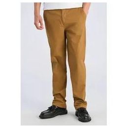 Chinos LINDBERGH "Chino Relaxed Fit", Herren, Gr. 38, L&auml;nge 30, dk sand, Obermaterial: 98% Baumwolle, 2% Elasthan, relaxed fit, Hosen