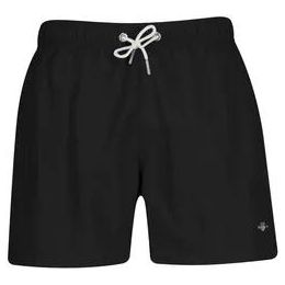 Badeshorts Gant "Badeshorts SWIM SHORTS", Herren, Gr. L, N-Gr, schwarz, Obermaterial: 100% Polyamid PA., Badehosen Badeshorts