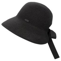 Sonnenhut Chillouts "Red Oak Hat", Damen, Gr. S, schwarz, Obermaterial: 100% Papierstroh, H&uuml;te, Femininer Sonnenhut mit Schleife am Hinterkopf