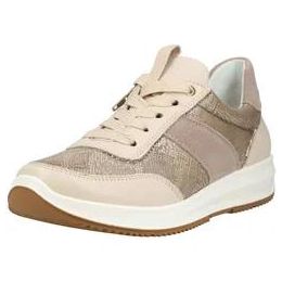 Sneaker Ara "Ara Sneaker Leder/Textil", Herren, Gr. 43, beige, Leder, Textil, Schuhe Sneaker