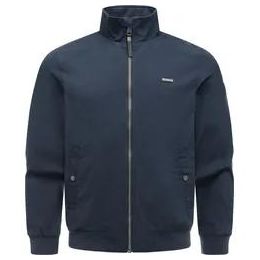 Outdoorjacke Ragwear "Izzyk YOUMODO", Herren, Gr. M (50), navy, Obermaterial: 65% Baumwolle, 35% Polyester. Innenfutter: 65% Polyester, 35% Baumwolle. &Auml;rmelfutter: 100% Polyester, gerade h&uuml;ftbedeckend, hoch geschlossener Ausschnitt, Rippstrickb&uuml;ndchen, Jacken Outdoorjacke, Leichte &Uuml;bergangsjacke mit Stehkragen