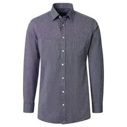 Leinenhemd Casamoda "Casamoda Leinenhemd uni", Herren, Gr. XXL, Normalgr&ouml;&szlig;en, dunkelblau, 70% Baumwolle, 30% Leinen, unifarben, comfort fit, Hemden