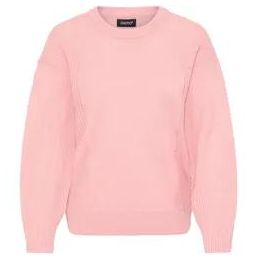 Sweatshirt oxmo "Langarmshirt OXISELMO", Damen, Gr. XS, rosa (zephyr), Obermaterial: 50% Polyacryl PAN. 50% Polyacryl PAN recyc.., Sweatshirts Sweatshirt