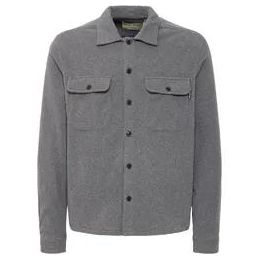 Hemdjacke Blend "Hemdjacke BHShirt", Herren, Gr. M, grau (charcoal mix), Obermaterial: 100% Polyester PES., regular fit, Jacken