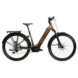 E-Bike KROSS "Influx Hybrid SUV 4.0 21,3Ah / Bosch 800 Wh 27,5" braun 12 G&auml;nge" Gr. 38, braun, schwarz, Elektrofahrr&auml;der, 38cm, 27,5+ Zoll (69,85cm), BOSCH PERFORMANCE LINE PX 36 V/250 W, Mittelmotor