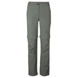 Zip-off-Hose Killtec "KOS 187 KG WMN PNTS", Damen, Gr. 21, Kurzgr&ouml;&szlig;en, gr&uuml;n, Obermaterial: 92% Polyester, 8% Elasthan, Hosen, Abzippbare Funktionshose mit Komfort-Stretch, schnelltrocknend