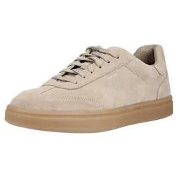Sneaker Geox "Geox Sneaker Leder", Herren, Gr. 42, sand, Leder, Schuhe Sneaker