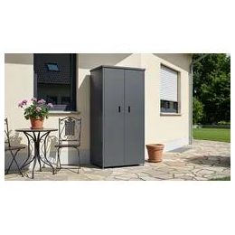 Ger&auml;teschrank Weka "Gary 2", anthrazit, B:90cm H:186cm T:65cm, Metall, Schr&auml;nke, Metall pulverbeschichtet, BxTxH: 90x65x186 cm