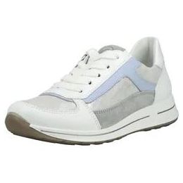 Sneaker Ara "Ara Sneaker Leder", Herren, Gr. 41, wei&szlig;, silber, Leder, Schuhe Sneaker