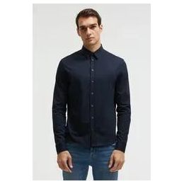 Langarmhemd CMPD, Herren, Gr. XXL, Normalgr&ouml;&szlig;en, true navy, Jersey, Material: 100% Baumwolle, unifarben, slim fit normal, 1-Knopf-Manschette, Hemden, aus Baumwolle