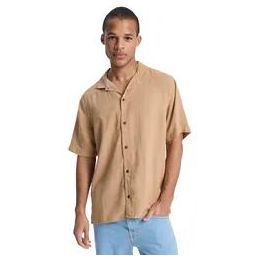 Funktionshemd Quiksilver "Sunrise", Herren, Gr. L, US-Gr&ouml;&szlig;en, tobacco braun, Obermaterial: 55% Walkfrottier, 45% Hanf;, Hemden