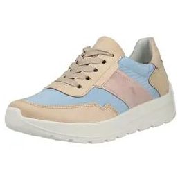 Sneaker Ara "Ara Sneaker Lederimitat", Herren, Gr. 40, blau, pink, Lederimitat, Schuhe Sneaker
