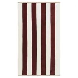 Strandtuch Gant "Strandtuch STRIPE BEACH TOWEL 1er Pack", braun (kastanienbraun), B:100cm, Obermaterial: 100% Baumwolle CO., Handt&uuml;cher
