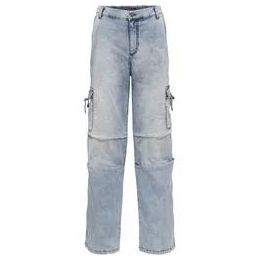 Cipo & Baxx Relax-fit-Jeans CIPO & BAXX "WD544", Damen, Gr. 30, L&auml;nge 34, iceblau, 97% Baumwolle, 3% Elasthan, meliert, relaxed fit extralang, Jeans, Baggy leichte Sommerjeans