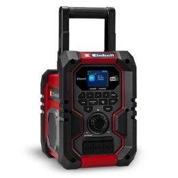 Baustellenradio Einhell "TE-CR 18 Li DAB+/FM/BT - Solo", rot (rot, schwarz), B:24,5cm H:26,8cm T:17,6cm, Radios, ohne Akku