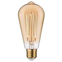 Paulmann LED-Leuchtmittel "Rustic Shine ST64 300lm 4,2W 1800K I gold 230V", goldfarben, L:14,3cm &Oslash;:6,4cm, Leuchtmittel