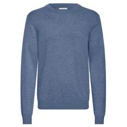 Strickfleece-Pullover Casual Friday "Strickpullover CFBells", Herren, Gr. XL, blau (bering sea melange), Obermaterial: 50% Baumwolle CO. 50% Lyocell CLY., Pullover