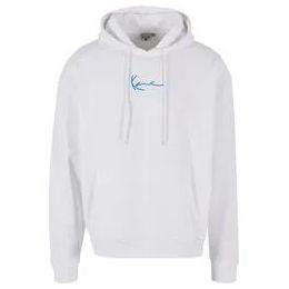 Kapuzensweatshirt Karl Kani "Karl Kani Herren Karl Kani Small Signature Blue Logo Hoodie", Herren, Gr. XS, wei&szlig;, 100% Baumwolle, Sweatshirts