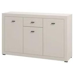 Sideboard Home Affaire "Warwick Kombikommode, Schrank, Schubladenkommode", kaschmir, B:147,5cm H:91,5cm T:41,5cm, Holzwerkstoff, MDF, Sideboards, Sideboard, Modernes Sideboard: Kaschmir, 3 T&uuml;ren & 1 Schublade, Hei&szlig;folienpr&auml;gung