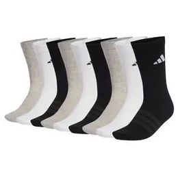 Kurzsocken Adidas ORIGINALS "Socken Cushioned Sportswear Crew Socks 9P 9er Pack", Herren, Gr. 40-42, bunt (schwarz, grau, wei&szlig;), Obermaterial: 56% Baumwolle CO. 40% Polyester PES. 3% Elasthan EL. 1% Polyamid PA., Socken