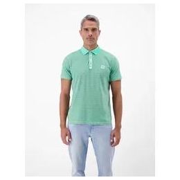 Poloshirt Lerros "Poloshirt mit Fineliner-Optik, 100 % Baumwolle", Herren, Gr. XL, mint water, 100% Baumwolle, ohne Ausschnitt, Shirts