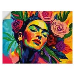 Wandbild Artland "Die florale Umarmung, Rosen M&auml;dchen", farbe bild(er): farbig, B:80cm H:60cm, Bilder, als Alubild, Leinwandbild, Poster, Wandaufkleber in verschied. Gr&ouml;&szlig;en
