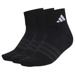 Kurzsocken Adidas ORIGINALS "Socken Cushioned Sportswear Ankle Socks 3er Pack", Herren, Gr. 46-48, schwarz, Obermaterial: 57% Baumwolle CO. 40% Polyester PES. 2% Elasthan EL. 1% Polyamid PA., Socken
