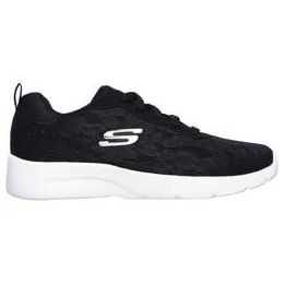 Sneaker Skechers "Dynamight 2.0 Homespun", Damen, Gr. 40, schwarz, wei&szlig;, Textil, Schuhe Sneaker, Trainingsschuh, Laufschuh, Schn&uuml;rschuh mit gepolstertem Schaftrand