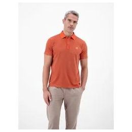 Poloshirt Lerros "Poloshirt mit Fineliner-Optik, 100 % Baumwolle", Herren, Gr. XL, vivid rot, 100% Baumwolle, ohne Ausschnitt, Shirts