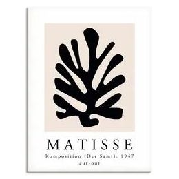 Wandbild Artland "Matisse Komposition - cut-out schwarz", farbe bild(er): schwarz, B:45cm H:60cm, Bilder, als Alubild, Leinwandbild, Poster, Wandaufkleber in verschied. Gr&ouml;&szlig;en