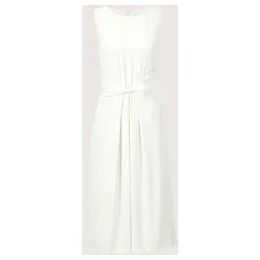 Madeleine Mode Sommerkleid MADELEINE "Jerseykleid Midikleid mit eleganter Drapierung", Damen, Gr. 48, N-Gr, wei&szlig; (wollwei&szlig;), Obermaterial: 94% Polyester PES. 6% Elasthan EL., Modern, figurbetont, Kleider Sommerkleid, Kleid mit Tappierung in der Taillie im Vorderteil