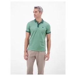 Poloshirt Lerros "Poloshirt in 2-Tone-Optik", Herren, Gr. 3XL, soft teal, 100% Baumwolle, ohne Ausschnitt, Shirts