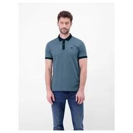 Poloshirt Lerros "Poloshirt in 2-Tone-Optik", Herren, Gr. XL, classic navy, 100% Baumwolle, ohne Ausschnitt, Shirts