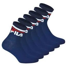 Kurzsocken Fila "Socken 6er Pack", Herren, Gr. 39-42, blau, Obermaterial: 80% Baumwolle CO. 18% Polyester PES. 2% Elasthan EL., Socken