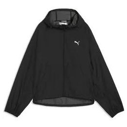 Windbreaker Puma "PumaTECH Sense Oversized Windjacke Damen", Damen, Gr. XL, schwarz, Obermaterial: 90% Nylon, 10% Polyester, Jacken Windbreaker