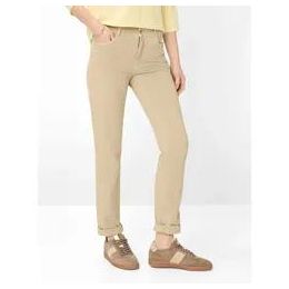 5-Pocket-Hose Brax "Style MARY", Damen, Gr. 48, Normalgr&ouml;&szlig;en, hellbeige, Web, 72% Lyocell, 18% Baumwolle, 8% Elastomultiester, 2% Elasthan, Hosen 5-Pocket-Hose
