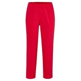 Caprihose GOLDNER "7/8-Stretchhose", Damen, Gr. 50, N + K Gr, rot, Obermaterial: 67% Baumwolle CO. 28% Polyamid PA. 5% Elasthan EL., Hosen Caprihose, Seitenschlitze