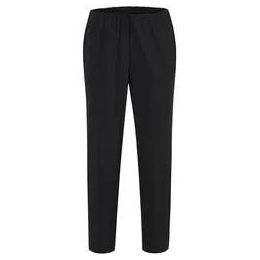 Caprihose GOLDNER "7/8-Stretchhose", Damen, Gr. 60, N + K Gr, schwarz, Obermaterial: 67% Baumwolle CO. 28% Polyamid PA. 5% Elasthan EL., Hosen Caprihose, Seitenschlitze