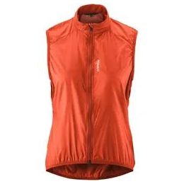 Funktionsweste Gonso "Road Vest Wind W", Damen, Gr. 42, hellrot, 100% Polyester, Westen Funktionsweste, Damen Weste, atmungsaktive Radweste, leichte Windweste, Tight Fit