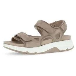 Trekkingsandale Gabor "Trekkingsandale", Damen, Gr. 42,5, beige, Schuhe