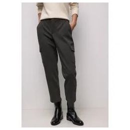 Cargohose Street One, Damen, Gr. 46, L&auml;nge 28, rustic braun, Stoff, 58% Polyester, 36% Viskose, 6% Elasthan, unifarben, loose fit kn&ouml;chelfrei, Hosen Cargohose, im Cargo-Style