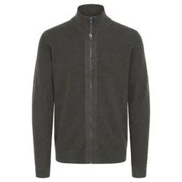 Strickjacke FQ1924 "Trainingsjacke FQGRANBY", Herren, Gr. XL, grau (charcoal mix), Obermaterial: 100% Baumwolle CO., Strickjacken Strickjacke