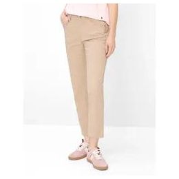 5-Pocket-Hose Brax "Style CAROLA S", Damen, Gr. 44K (22), Kurzgr&ouml;&szlig;en, beige, Web, 78% Baumwolle, 19% Lyocell, 3% Elasthan, Hosen 5-Pocket-Hose