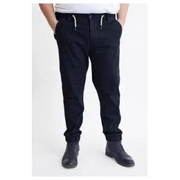 Chinohose Blend "BHSelli Big & Tall", Herren, Gr. 4XL, US-Gr&ouml;&szlig;en, navy, Web, 98% Baumwolle, 2% Elasthan, unifarben, regular fit lang, Hosen Chinohose, Jogger Pant mit Kodeln in gro&szlig;en Gr&ouml;&szlig;en - Regular Fit