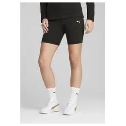 Leggings Puma "ESS SHORT LEGGINGS 7&rdquo;", Damen, Gr. M, N-Gr, schwarz (Puma schwarz), Jersey, Obermaterial: 95% Baumwolle, 5% Elasthan, unifarben, schmal kniefrei, Hosen Leggings, aus Baumwollmischung, f&uuml;r sportliche Aktivit&auml;ten, schmale Passform