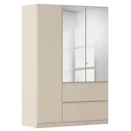 Dreht&uuml;renschrank Rauch "Kleiderschrank Schrank Garderobe W&auml;scheschrank Schlafzimmer JOEL", beige (champagner), B:136cm H:197cm T:54cm, Holzwerkstoff, Schr&auml;nke, Dreht&uuml;renschrank, mit zwei Schubladen, mit Push-to-Open Funktion MADE IN GERMANY